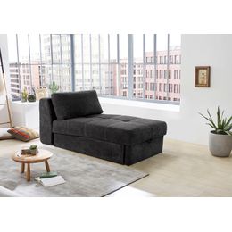 Jockenh&ouml;fer Schlafsofa JOCKENH&Ouml;FER GRUPPE "Robin", schwarz, B:93cm H:78cm T:167cm, Luxus-Microfaser (92% Polyester, 8% Nylon), Sofas, Schlafsofa, Bettfunktion und Bettkasten, mit Federkern und loser R&uuml;ckenkissen