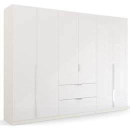 Drehtürenschrank Rauch "Glamour by Quadra Spin" Schränke Gr. B/H/T: 271 cm x 210 cm x 54 cm, 6 St., weiß (alpinweiß, hochglanz weiß)