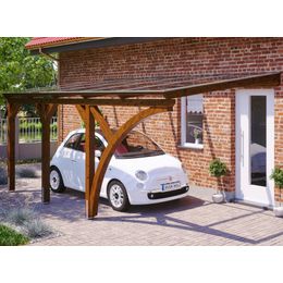 Skan Holz Anlehncarport SKANHOLZ "Eifel" Carports Gr. H: 213 cm, braun