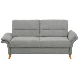 3-Sitzer Home Affaire "Westerland", grau (hellgrau), B:186cm H:90cm T:89cm, 100% Polyester, Sofas, Federkern-Polsterung. wahlweise mit Armlehnfunktion