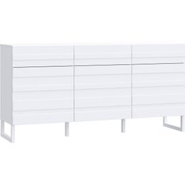 Sideboard FORTE Sideboards Gr. B/H/T: 164,6 cm x 82,4 cm x 41,6 cm, 3, weiß