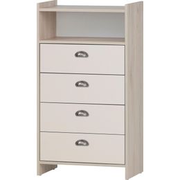 Midischrank Schildmeyer "Lindholm" Schränke Gr. B/H/T: 60,1 cm x 104,0 cm x 33,0 cm, beige (sandeichefarben, cremebeige)