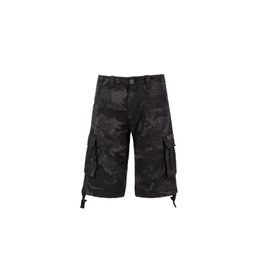 Shorts Alpha Industries "Alpha Industries Men - Shorts Jet Short Camo", Herren, Gr. 28, Normalgrößen, schwarz (schwarz camo), Shell: 100% Cotton, Lining: 100% Cotton, Hosen