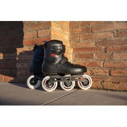 Inlineskates Powerslide "Zoom Black 100" Gr. 41, rot (rot, schwarz, wei&szlig;), Inlineskates_Rollschuhe, Kinder, 41/42 (bis 100 kg), Kunststoff, Materialmix