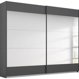 Schwebetürenschrank Rauch "Malibu" Schränke Gr. B/H/T: 226 cm x 210 cm x 62 cm, 2 St., grau (graumetallic)