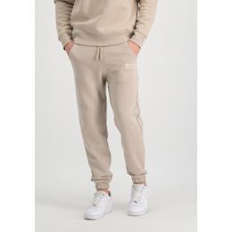 Jogginghose Alpha Industries "Alpha Industries Men - Jogger Organics EMB Regular Jogger" Gr. 2 XL, Normalgrößen, beige (organic beige) Herren Hosen