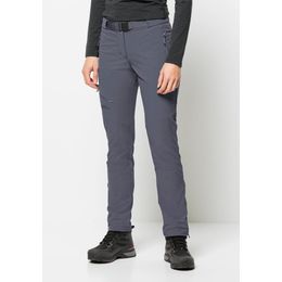 Funktionshose Jack Wolfskin "HOLDSTEIG PANTS W" Gr. 38, Normalgrößen, grau (dolphin) Damen Hosen