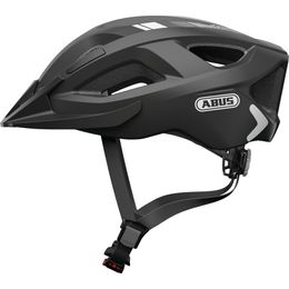 Fahrradhelm Abus "ADURO 2.0" Gr. L, schwarz (race schwarz), Helme, L Kopfumfang: 58cm - 62cm