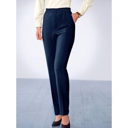 Schlupfhose Classic Basics Gr. 195, Extrakurzgrößen, blau (marine) Damen Hosen