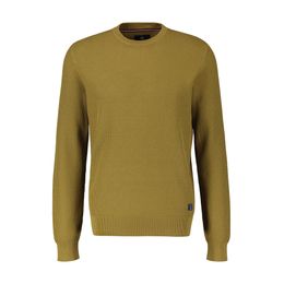 Strickpullover Lerros "Lerros Strickpullover, O-Neck" Gr. L, braun (dried tobacco) Herren Pullover