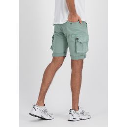 Shorts Alpha Industries "Alpha Industries Men - Shorts Crew Short" Gr. 31, Normalgrößen, grün (dusty grün), Herren, Shell: 98% Cotton, 2% Elastane, Lining: 100% Cotton, Hosen