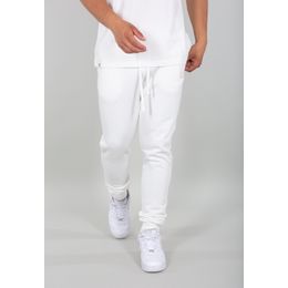 Jogginghose Alpha Industries "Alpha Industries Men - Jogger Organics Slim Jogger" Gr. XL, Normalgrößen, weiß (organic white) Herren Hosen