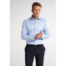 Langarmhemd Eterna "SLIM FIT" Gr. 38, Normalgrößen, blau (hellblau) Herren Hemden