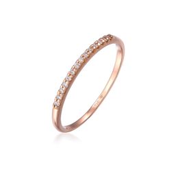 Verlobungsring Elli DIAMONDS "Verlobung Diamanten (0.07 ct.) Edel 750 Roségold" Fingerringe Gr. 52 mm, 0.014 ct P1 = bei 10-facher Vergrößerung erkennbare Einschlüsse, Roségold 750, 1 mm, rosegold (rosegold, weiß) Damen