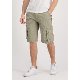 Shorts Alpha Industries "Alpha Industries Men - Shorts Alpha Short", Herren, Gr. 28, Normalgrößen, beige (vintage sand), Obermaterial: 100% Baumwolle, Hosen