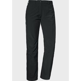 Schöffel Outdoorhose SCHÖFFEL "Pants Engadin1 Warm L" Gr. 19, Kurzgrößen, schwarz (9990, schwarz) Damen Hosen