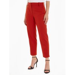 Webhose Tommy Hilfiger "MD CORE SLIM STRAIGHT PANT" Gr. 36, N-Gr, rot (dark magma) Damen Hosen mit Bügelfalten