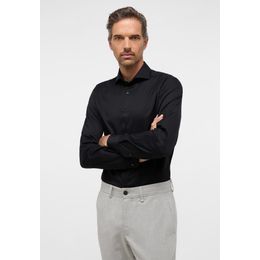 Langarmhemd Eterna "SLIM FIT" Gr. 38, Normalgrößen, schwarz Herren Hemden