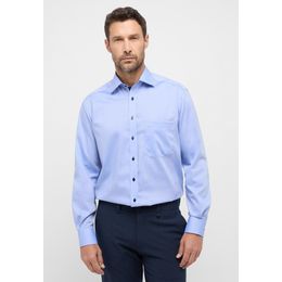 Langarmhemd Eterna "COMFORT FIT" Gr. 49, Normalgrößen, blau Herren Hemden