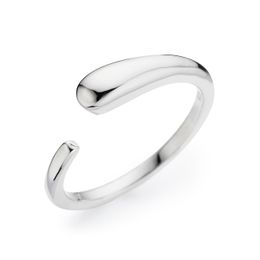 Fingerring HECHTER PARIS "Schmuck Geschenk Silber 925 Damenring Tropfen" Fingerringe Gr. 53, Silber 925 (Sterlingsilber), 1,6 mm, silberfarben Damen