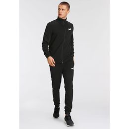 Trainingsanzug Puma "CLEAN SWEAT SUIT TR" Gr. XXL, schwarz (Puma black) Herren Sportanzüge