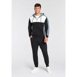 Jogginganzug Champion "Athleisure Hooded Sweatsuit" Gr. M (48), grün (schwarz, grün, weiß) Herren Sportanzüge