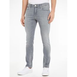 5-Pocket-Jeans Tommy Jeans "SCANTON SLIM" Gr. 38, Länge 34, grau (denim black 1bz) Herren Jeans