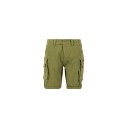 Shorts Alpha Industries "Alpha Industries Men - Shorts Crew Short", Herren, Gr. 28, Normalgrößen, grün (moss grün), Shell: 98% Cotton, 2% Elastane, Lining: 100% Cotton, Hosen