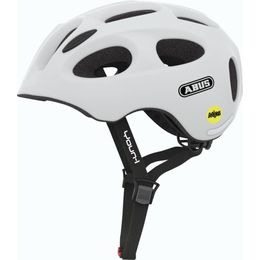 Fahrradhelm Abus "YOUN-I MIPS" Gr. M, weiß (polar matt), Helme, M Kopfumfang: 52cm - 57cm