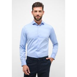 Langarmhemd Eterna "SLIM FIT" Gr. 38, Normalgrößen, blau Herren Hemden