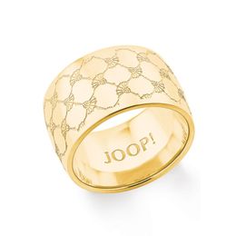 JOOP! Fingerring JOOP "2027705, 2027707, 2027708, 2027709" Fingerringe Gr. 17, Edelstahl, 12 mm, goldfarben (gelbgoldfarben) Damen