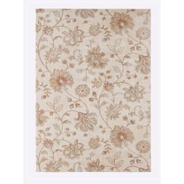 Teppich HEINE HOME Teppiche Gr. B/L: 80 cm x 150 cm, 12 mm, 1 St., beige (ecru, gemustert)