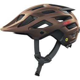 Mountainbikehelm Abus "MOVENTOR 2.0 MIPS" Helme Gr. L Kopfumfang: 57 cm - 61 cm, braun (metallic copper)