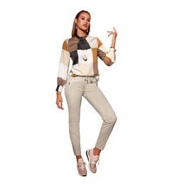 CRÉATION L Satinbluse CREATION L Gr. 42, braun (champagner, cognac, bedruckt) Damen Blusen