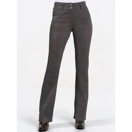 Bootcut-Jeans Inspirationen Gr. 20, Kurzgrößen, grau (anthrazit) Damen Jeans