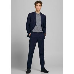 Jack & Jones Anzug JACK & JONES "JPRFRANCO SUIT NOOS" Gr. 46, N-Gr, blau (dark navy) Herren Anzüge