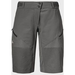 Schöffel Shorts SCHÖFFEL "Shorts Arosa L" Gr. 36, Normalgrößen, grau (9830, grau) Damen Hosen