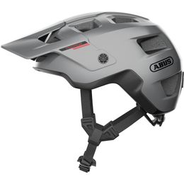 Mountainbikehelm Abus "MODROP" Gr. L, silber (silberfarben), Helme, L Kopfumfang: 57cm - 61cm, unifarben, matt