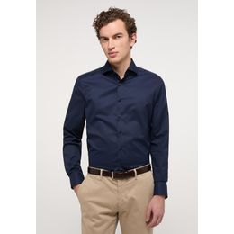 Langarmhemd Eterna "SLIM FIT" Gr. 38, Normalgrößen, blau (navy) Herren Hemden