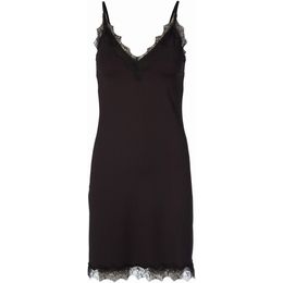 Unterkleid rosemunde "Billie Strap Dress" Gr. 34, N-Gr, schwarz (black) Damen Kleider Abendkleider mit wunderschönem Vintage-Spitzenbesatz an Ausschnitt und Saum