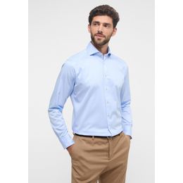 Langarmhemd Eterna "MODERN FIT" Gr. 42, Normalgrößen, blau (hellblau) Herren Hemden