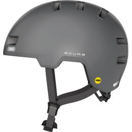 Fahrradhelm Abus "SKURB MIPS" Helme Gr. L Kopfumfang: 58 cm - 61 cm, grau (concrete grey)