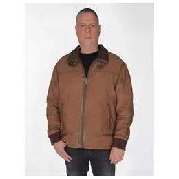 Lederjacke JCC Gr. 68, braun (dunkelbraun) Herren Jacken