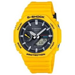 Smartwatch Casio G-SHOCK "GA-B2100C-9AER" Smartwatches gelb Smartwatch Solaruhr, Armanduhr, Herrenuhr, Bluetooth, bis 20 bar wasserdicht