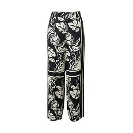 s.Oliver BLACK LABEL Hose Damen Gr&ouml;&szlig;e 40 schwarz / wei&szlig;