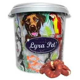 5 kg LYRA PET® Kauringe mit Entenbruststreifen in 30 L Tonne