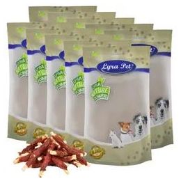 10 kg LYRA PET® Kaurollen mit Entenbruststreifen