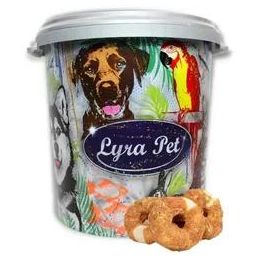 5 kg LYRA PET® Kauringe mit Hühnerbruststreifen in 30 L Tonne