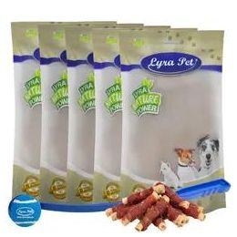 5 kg LYRA PET® Kaurollen mit Entenbrust natur + Ballschleuder