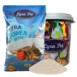 15 Liter LYRA PET® Lyra Power® ULTRA excellent Katzenstreu in 30 L Tonne